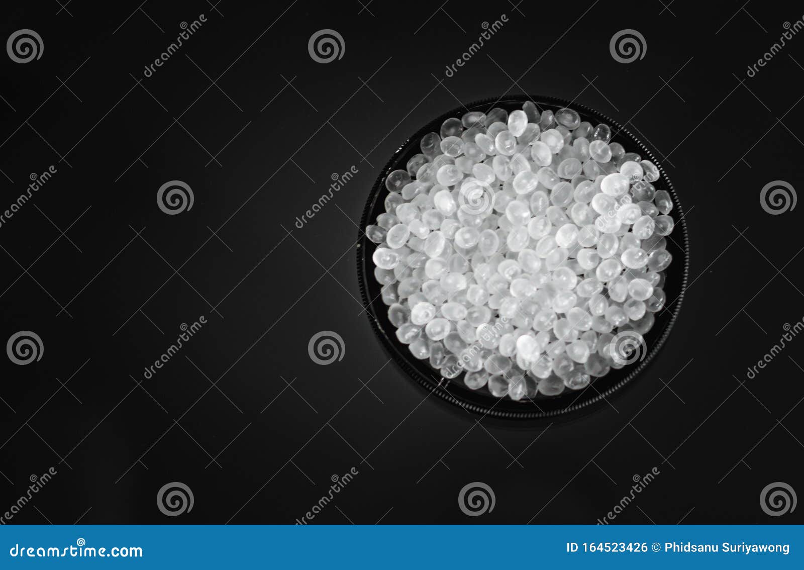 Plastic polymer granules stock photo. Image of particle - 164523426