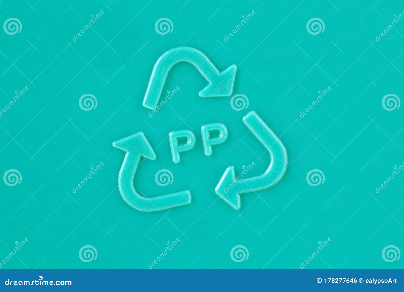 Close-up of Plastic Recycling Symbol PP - Polypropylene Stock Photo ...