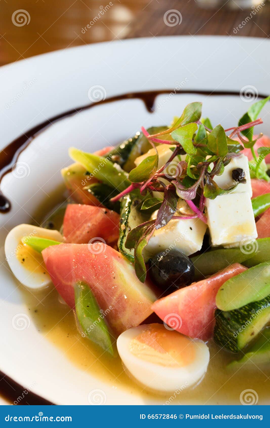 Close Up on a Plate of Chef S Salad Stock Photo - Image of meal, fresh ...