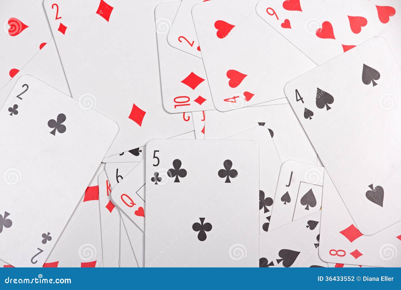 Close Up of Playing Cards with Numbers Stock Photo - Image of ...