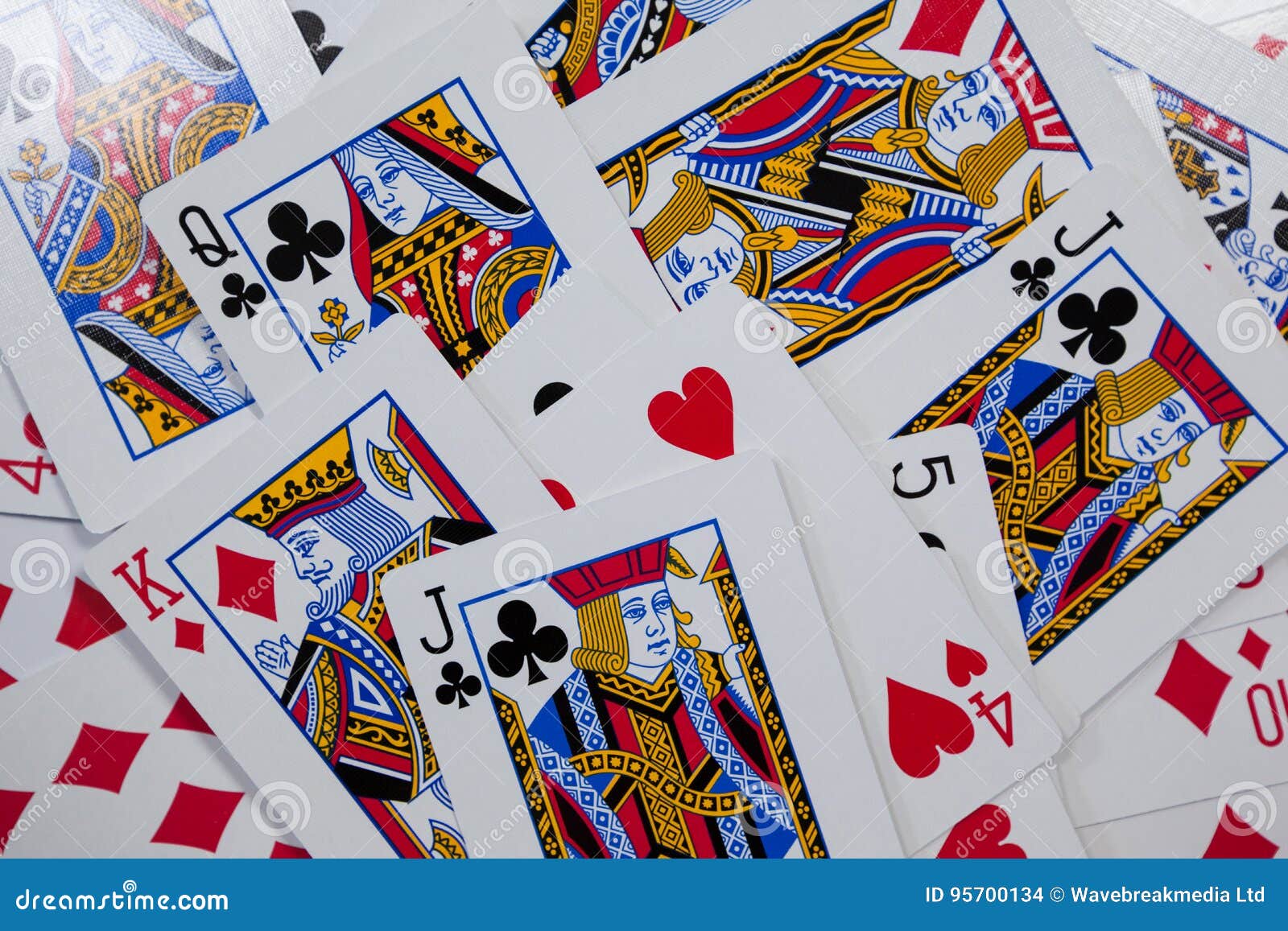 Close-up of playing cards stock photo. Image of amusement - 95700134