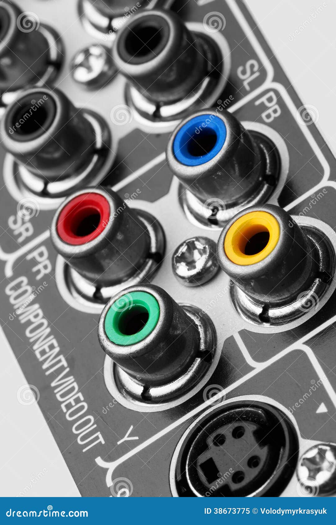 Close up of the plugs stock image. Image of entertainment - 38673775