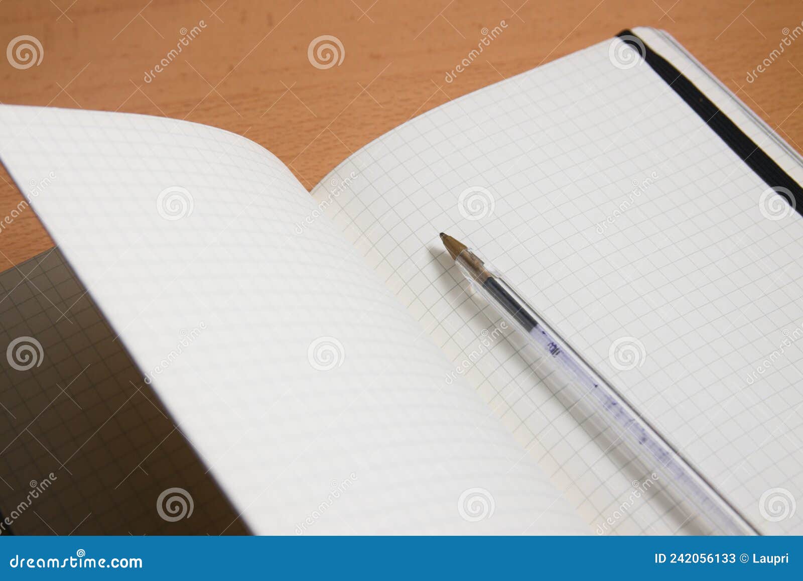 Close-up of a Notebook Annotations with a Pen Stock Image - Image of ...