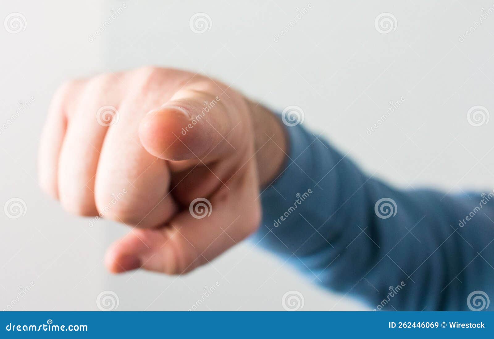 Close Up of a Pointing Finger Towards You Stock Image - Image of male ...