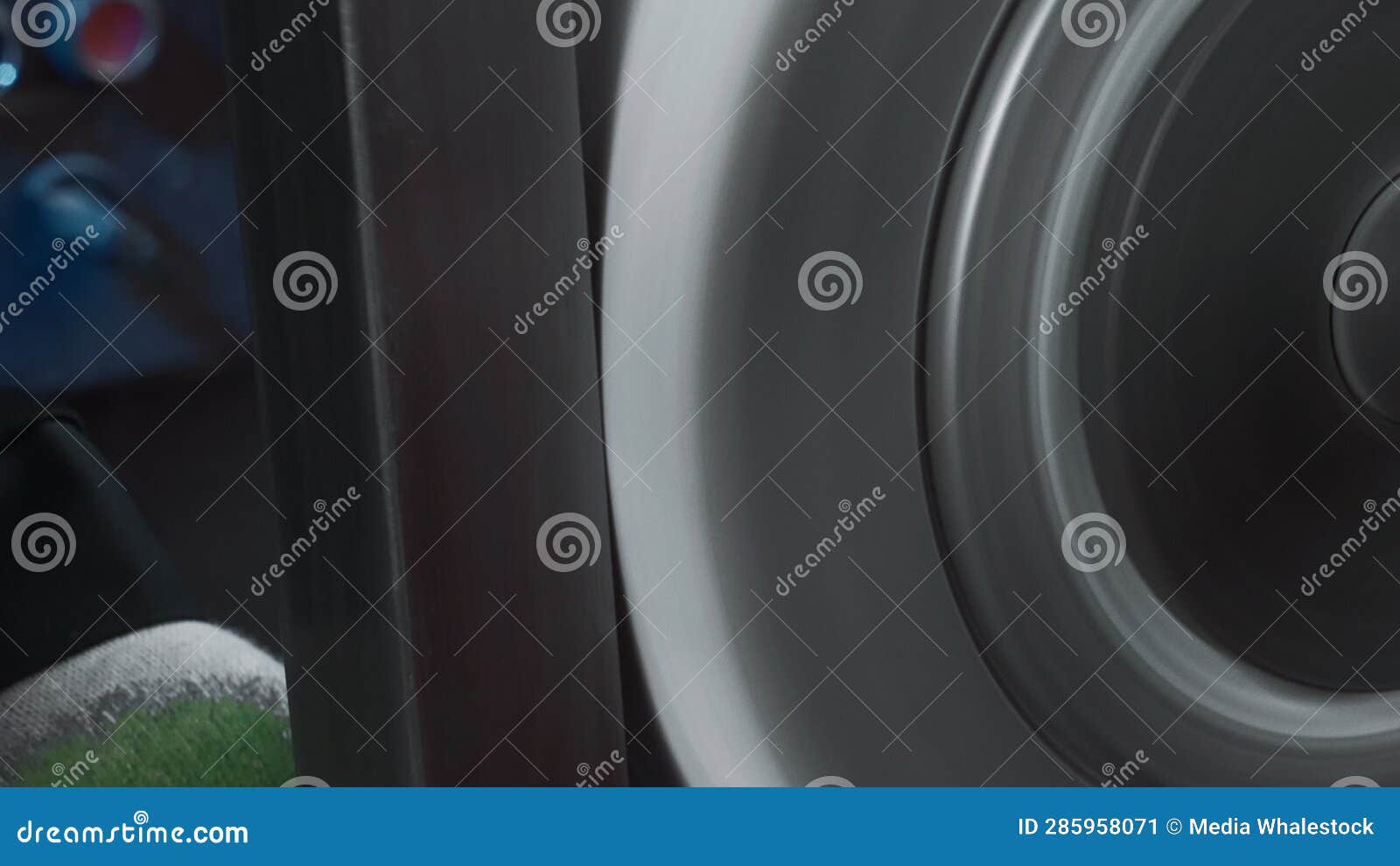 Close-up Polishing of Steel Part on Rotating Machine. Creative Stock ...