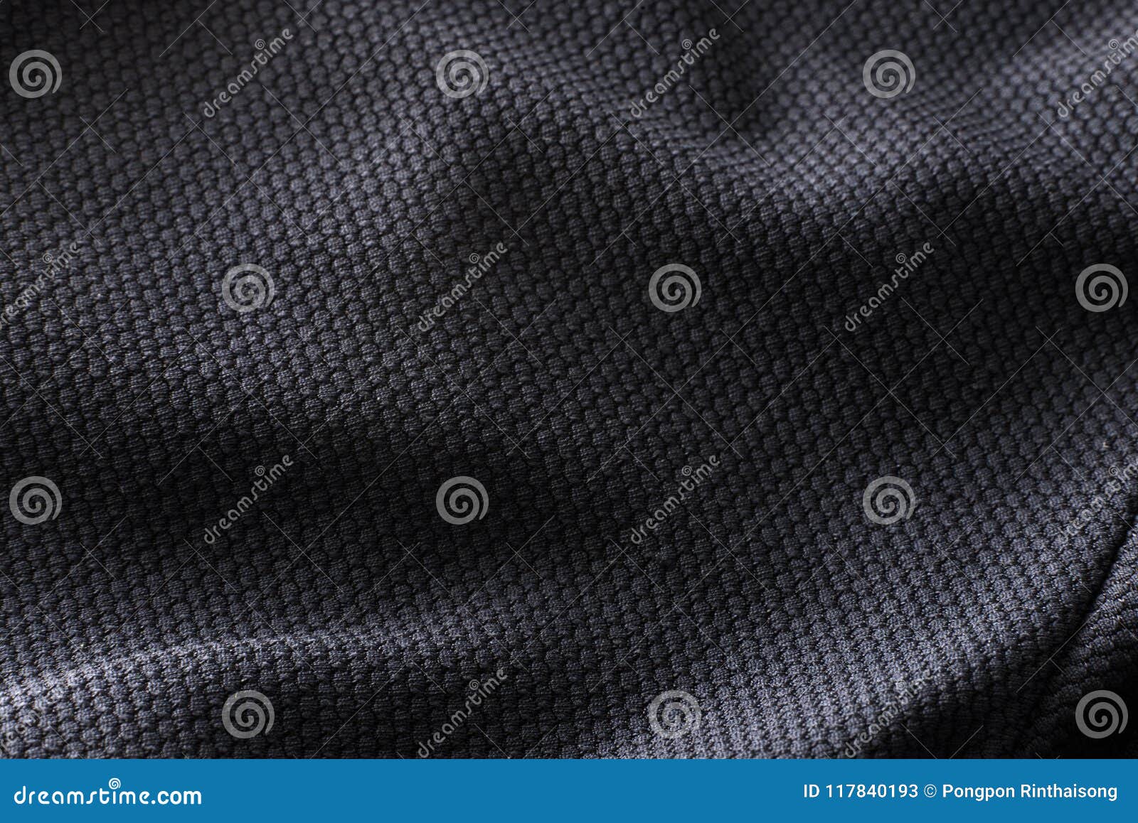 Close-up Polyester Fabric Texture of Black Athletic Shirt Stock Image ...