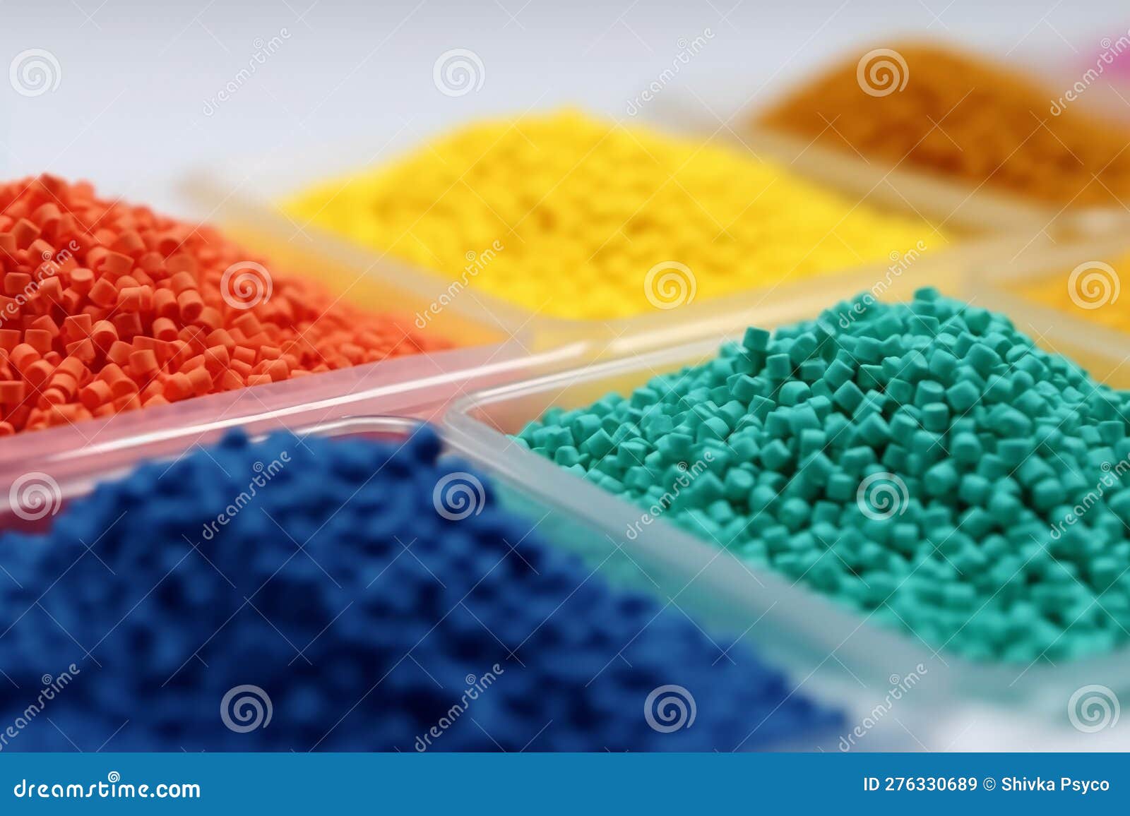 Close Up of Polymeric Dye Plastic Pellets Colorant Generative AI Stock ...