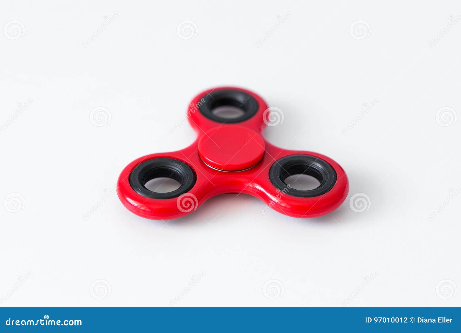 Close Up of Popular Toy Fidget Spinner Over White Table Stock Photo ...