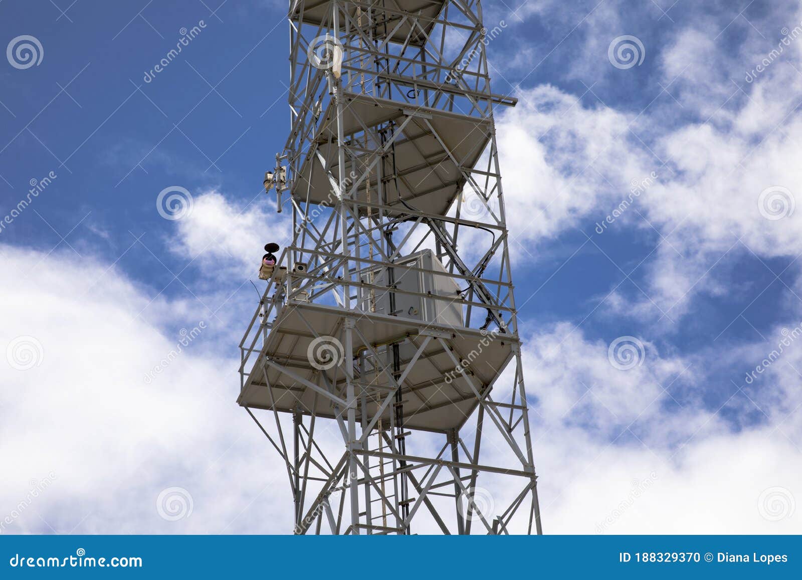 Close-up of Port Radar Sonar Installation for Navigation Stock Photo ...