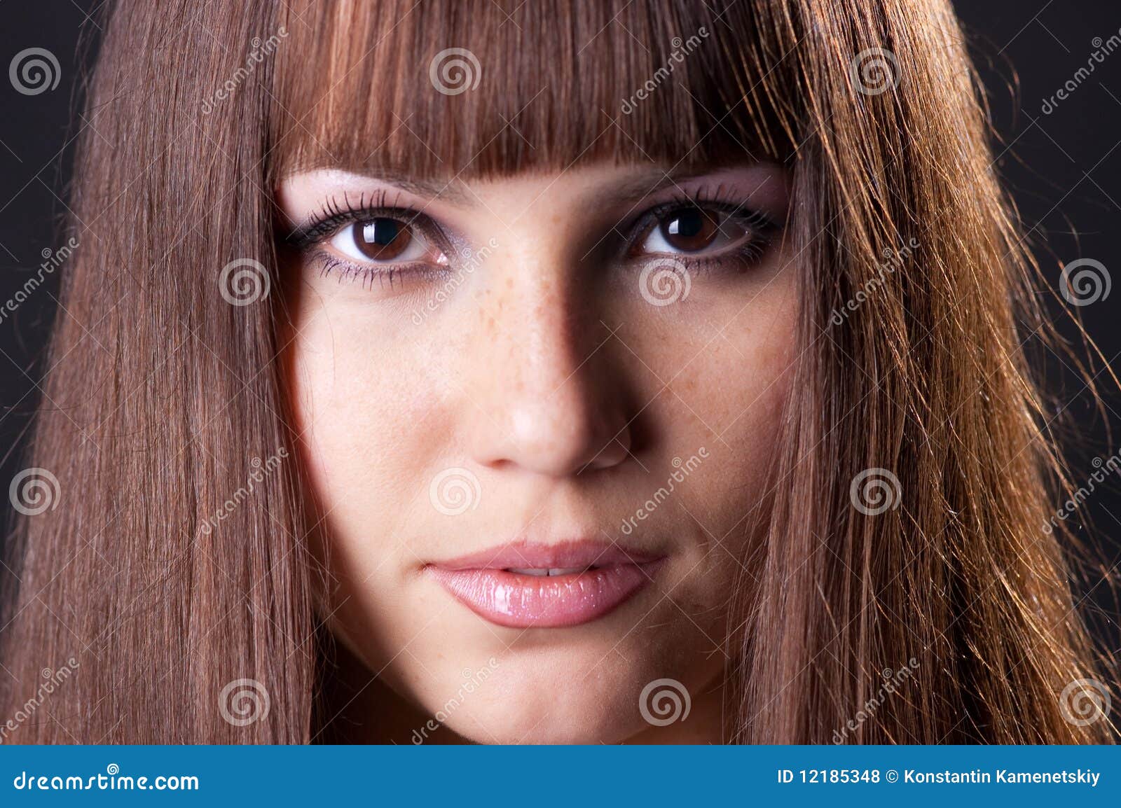 Close - up portrait stock photo. Image of hair, eyebrow - 12185348