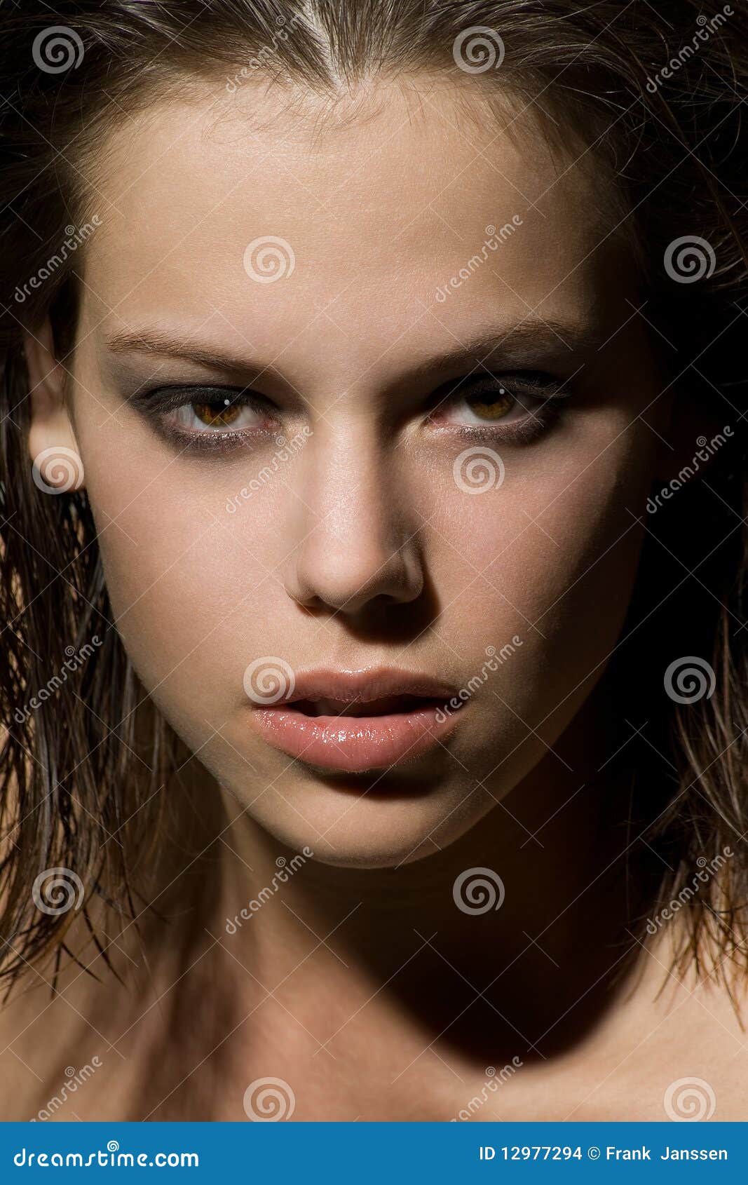 Close up portrait stock photo. Image of beauty, woman - 12977294