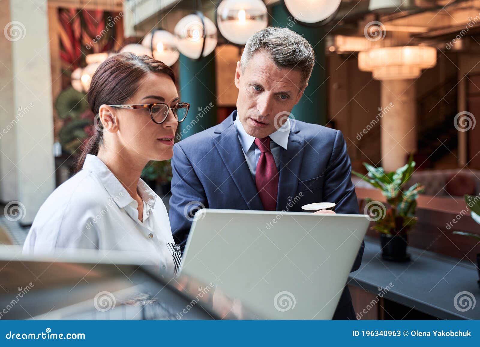 Close Up Portrait of Advisor and His Assistant Stock Image - Image of ...