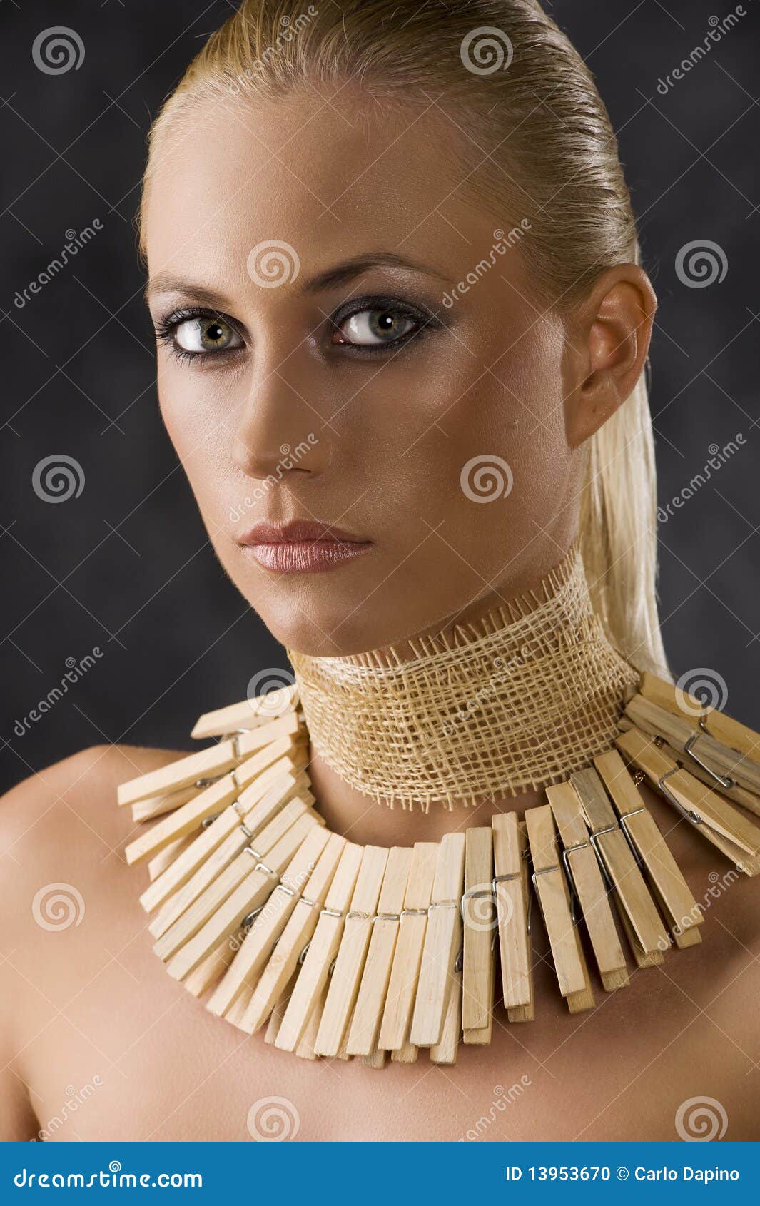 Close Up Portrait of Amazon Girl Stock Photo - Image of cosmetic ...