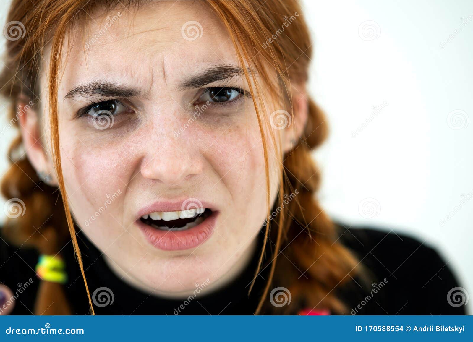 Close Up Portrait of Angry Redhead Teenage Girl Stock Photo - Image of ... Close Up Portrait of Angry Redhead Teenage Girl Stock Photo - Image of ...