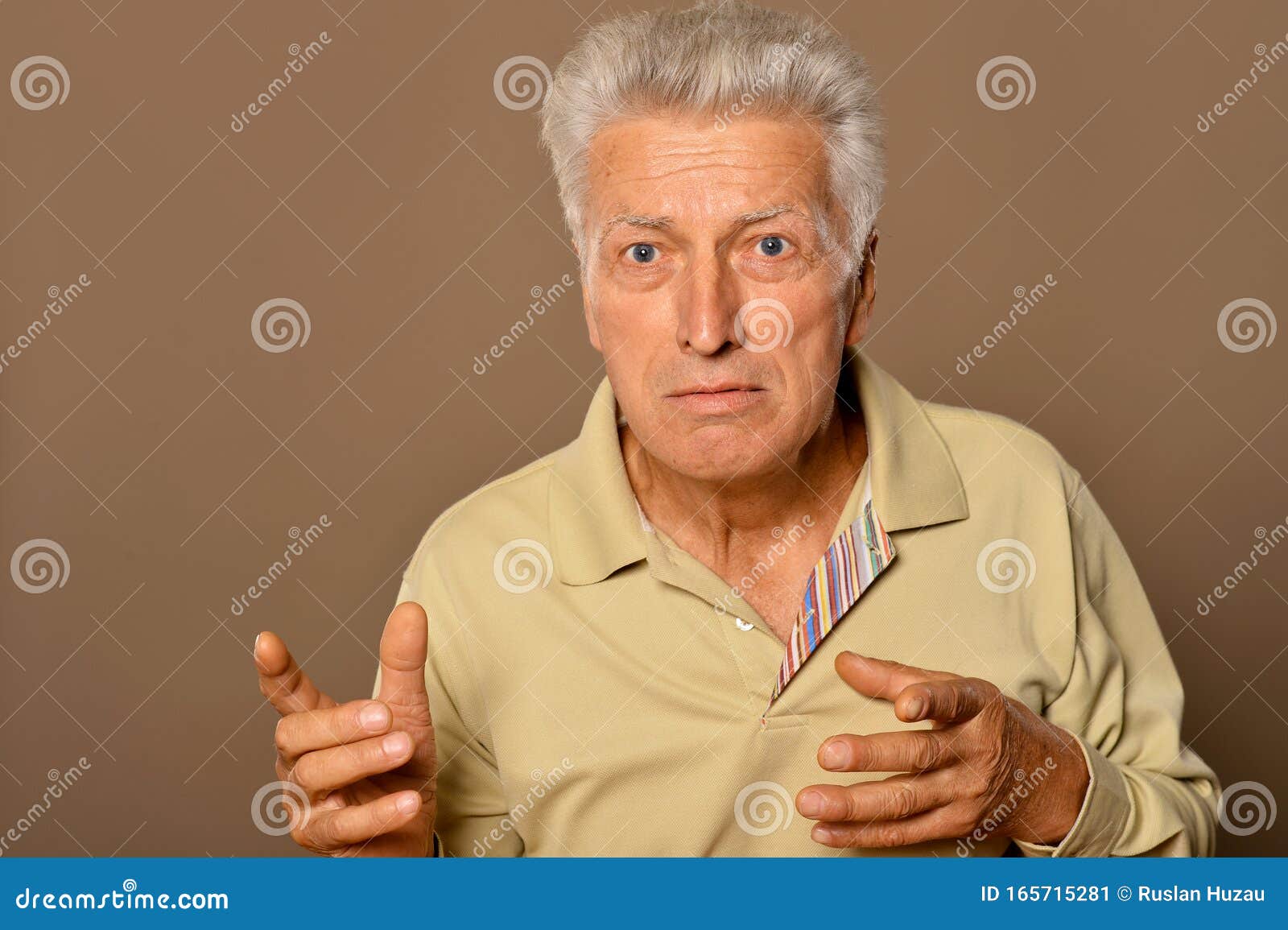 Close Up Portrait of Angry Senior Man Stock Image - Image of people ...