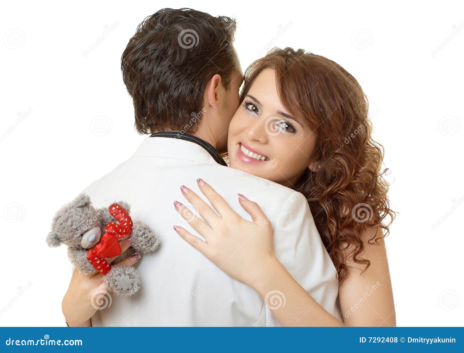 Close-up Portrait of Attractive Couple Flirting Stock Photo - Image of ...