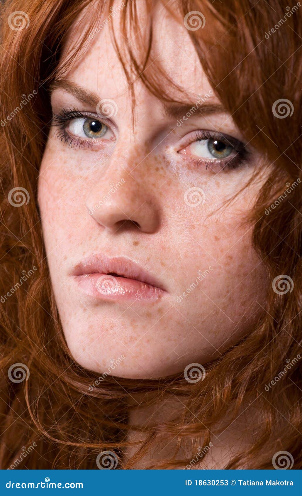 Close Up Portrait Of A Beautiful Female Model Stock Image Image Of