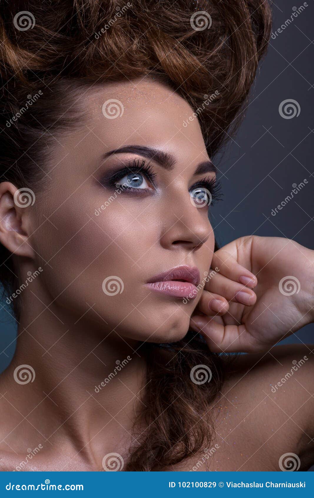 A Close Up Portrait Of A Beautiful Girl Stock Image Image Of Human
