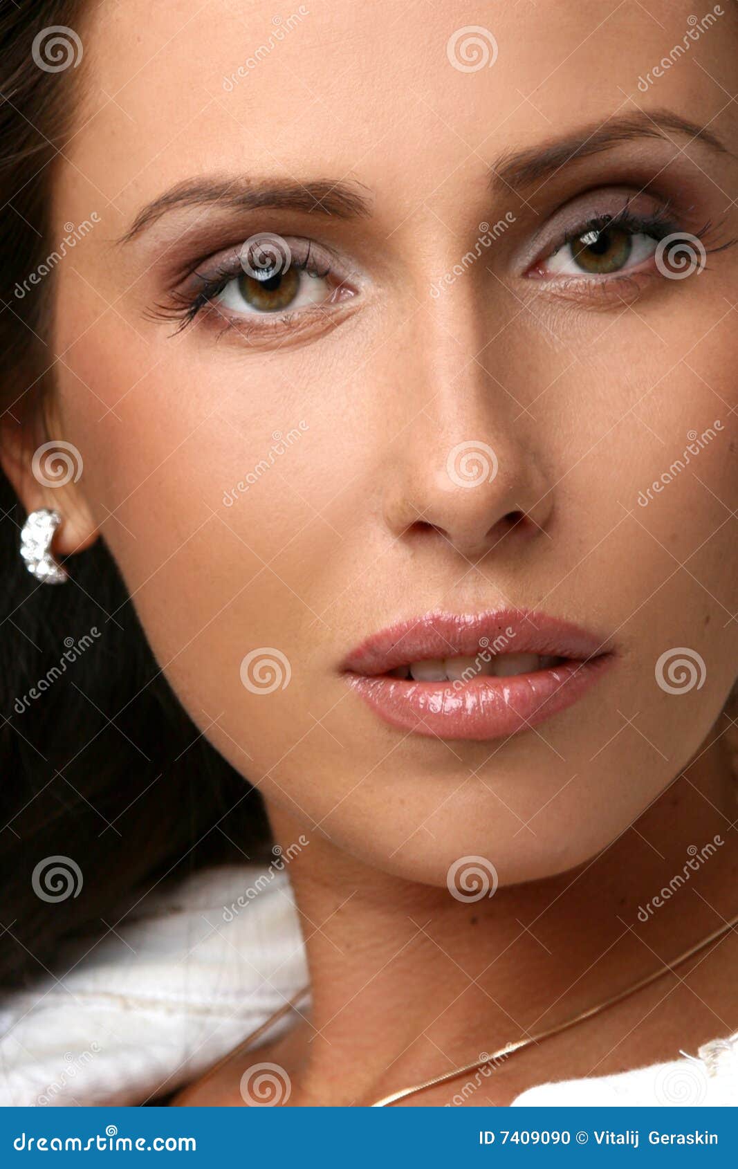 Close-up Portrait of Beautiful Model Stock Photo - Image of facial ...