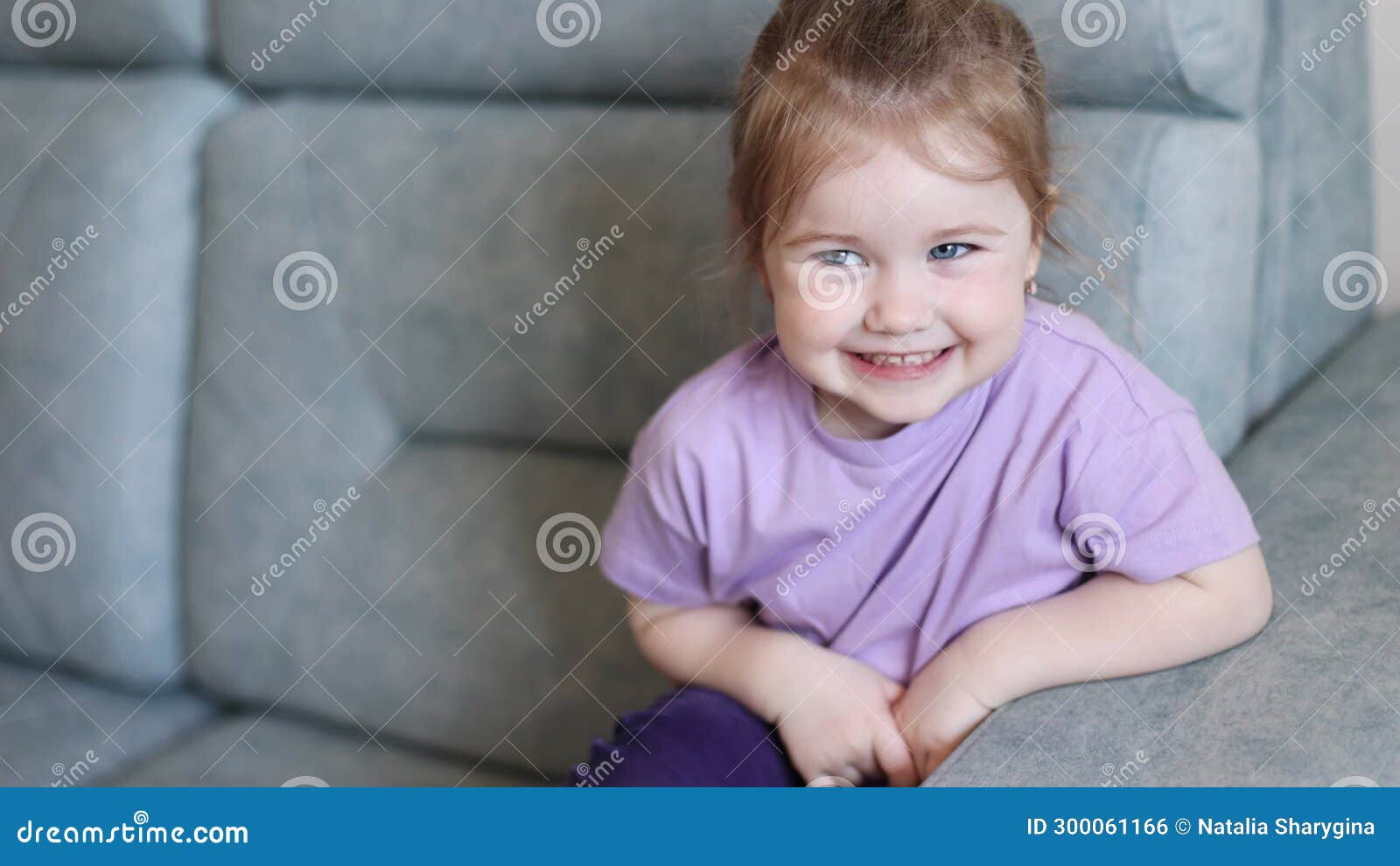 Close Up Portrait Of Cute Smiling Girl Looking At Camera Stock Footage