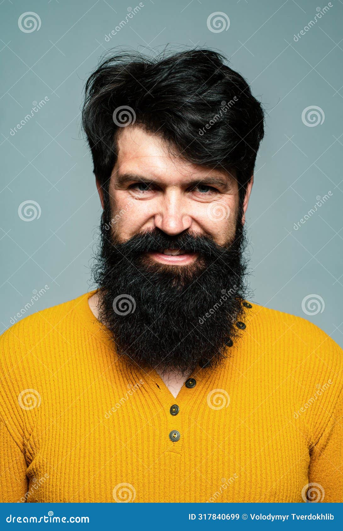 Close Up Portrait Of Happy Man Smile Face Handsome Smiling Young Guy