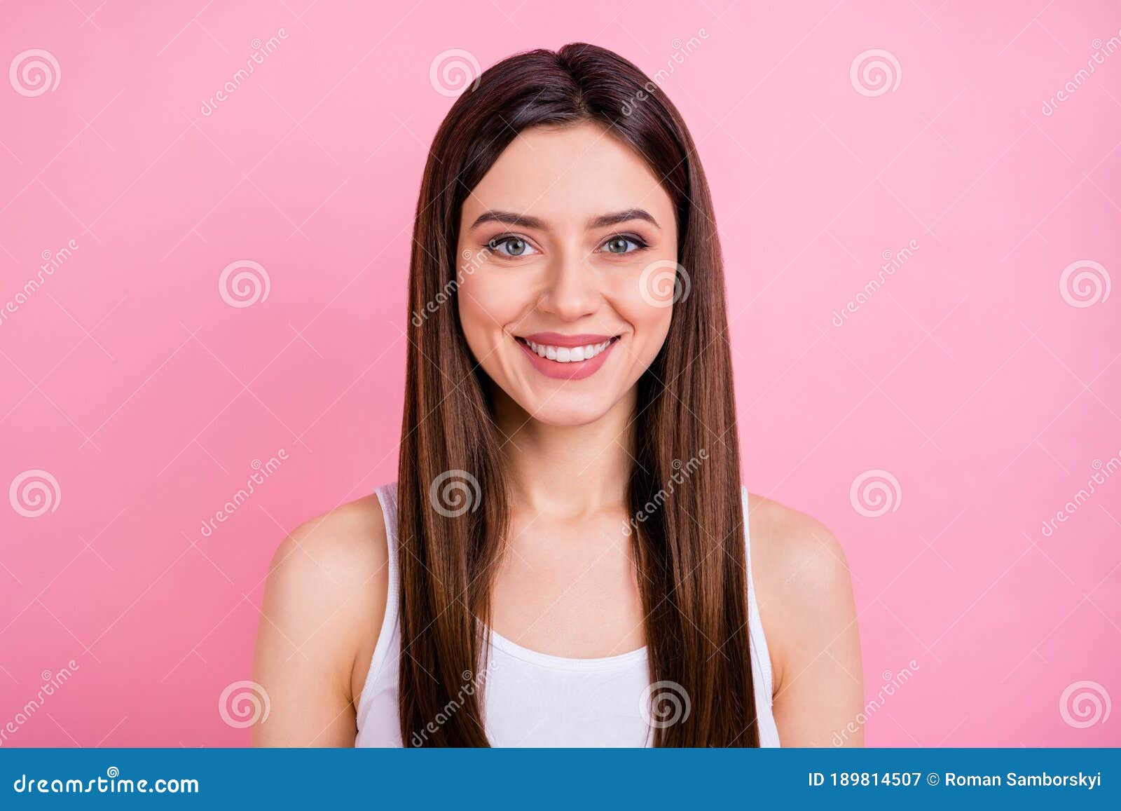 Close Up Portrait Of Her She Nice Attractive Lovely Lovable Winsome