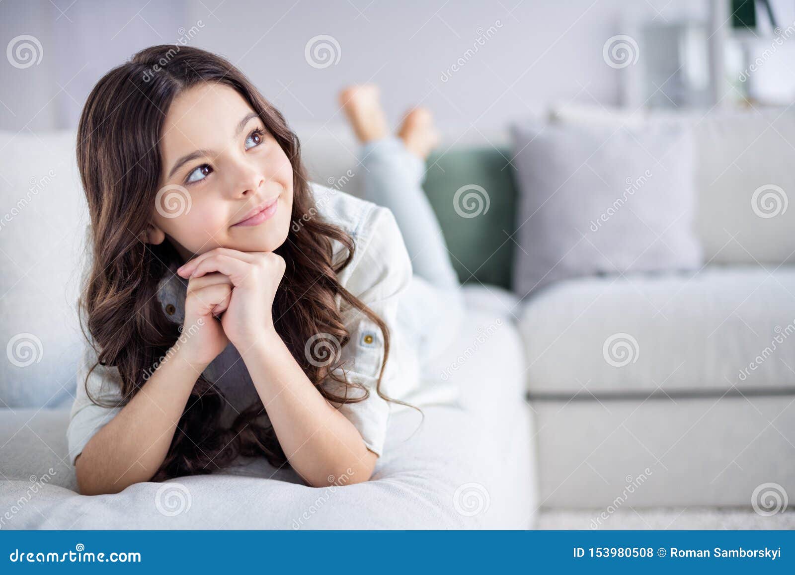 Close Up Portrait Of Her She Nice Attractive Lovely Sweet Calm Peaceful