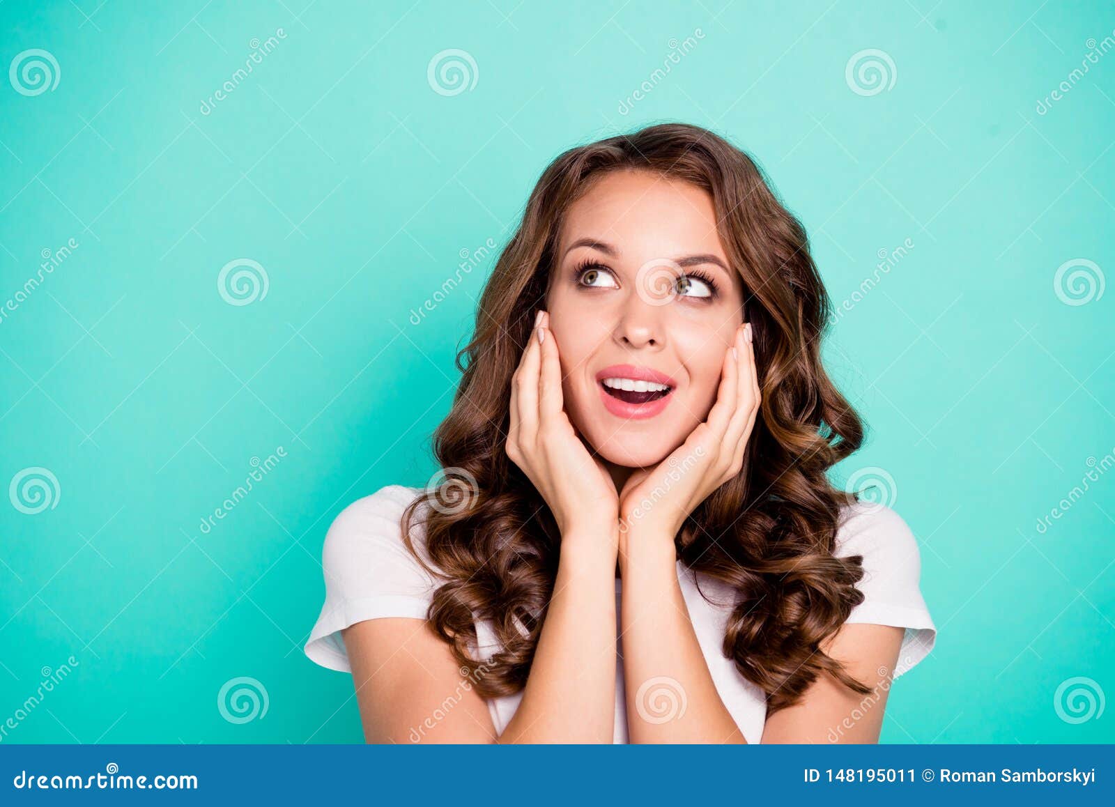 Close Up Portrait Of Her She Nice Attractive Lovely Sweet Gorgeous