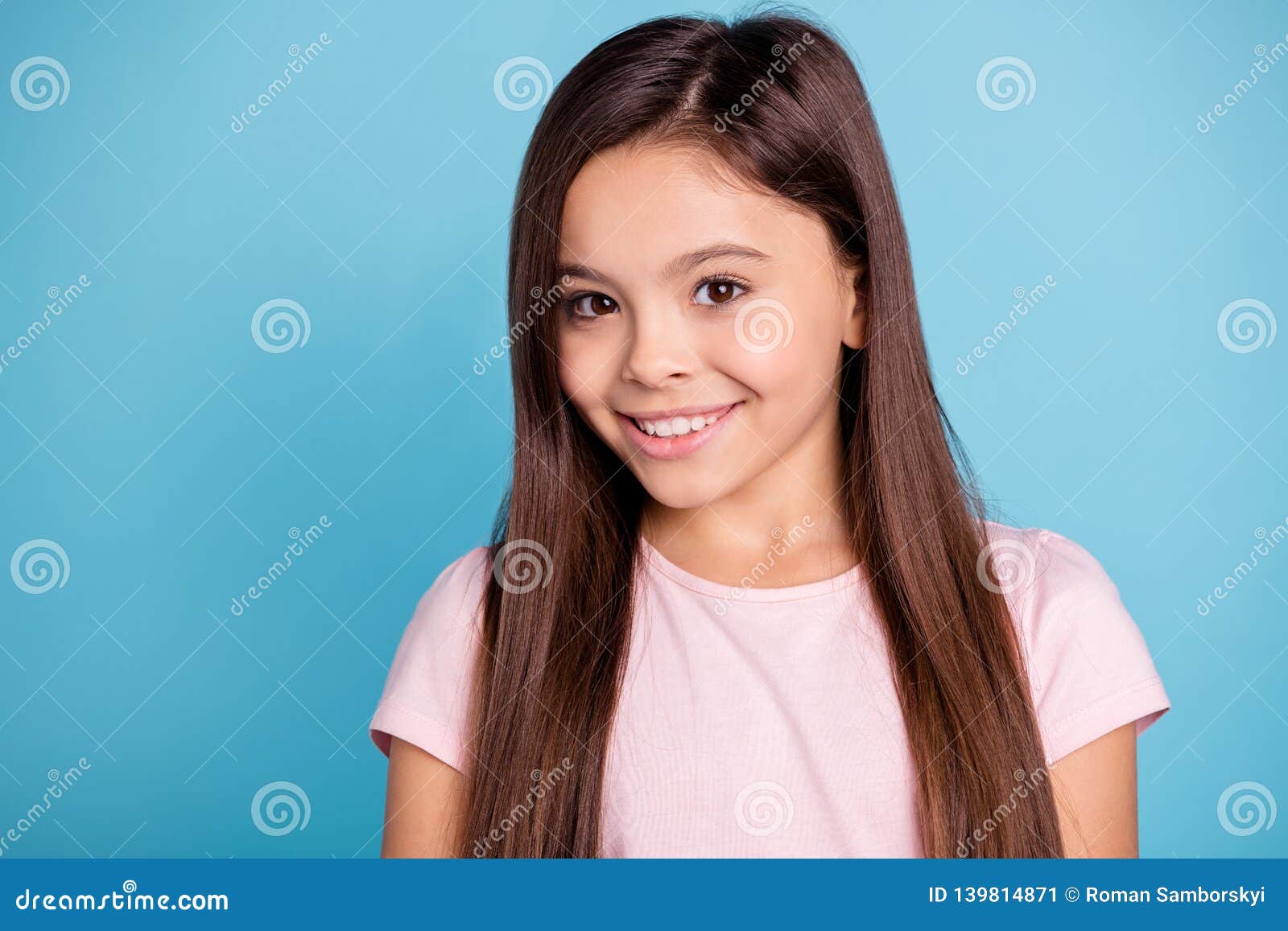 Close Up Portrait Of Her She Nice Cute Lovely Sweet Adorable Well