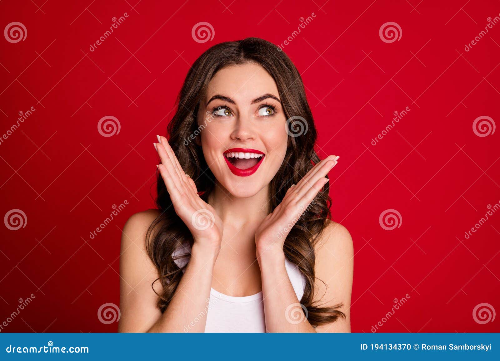 Close Up Portrait Of Her She Nice Looking Attractive Lovely Lovable