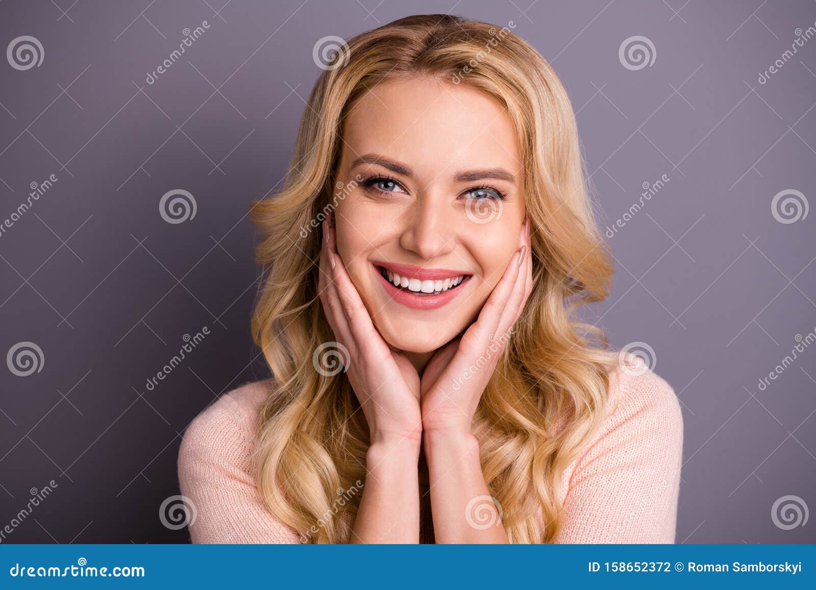 Close Up Portrait Of Her She Nice Looking Attractive Shine Gorgeous