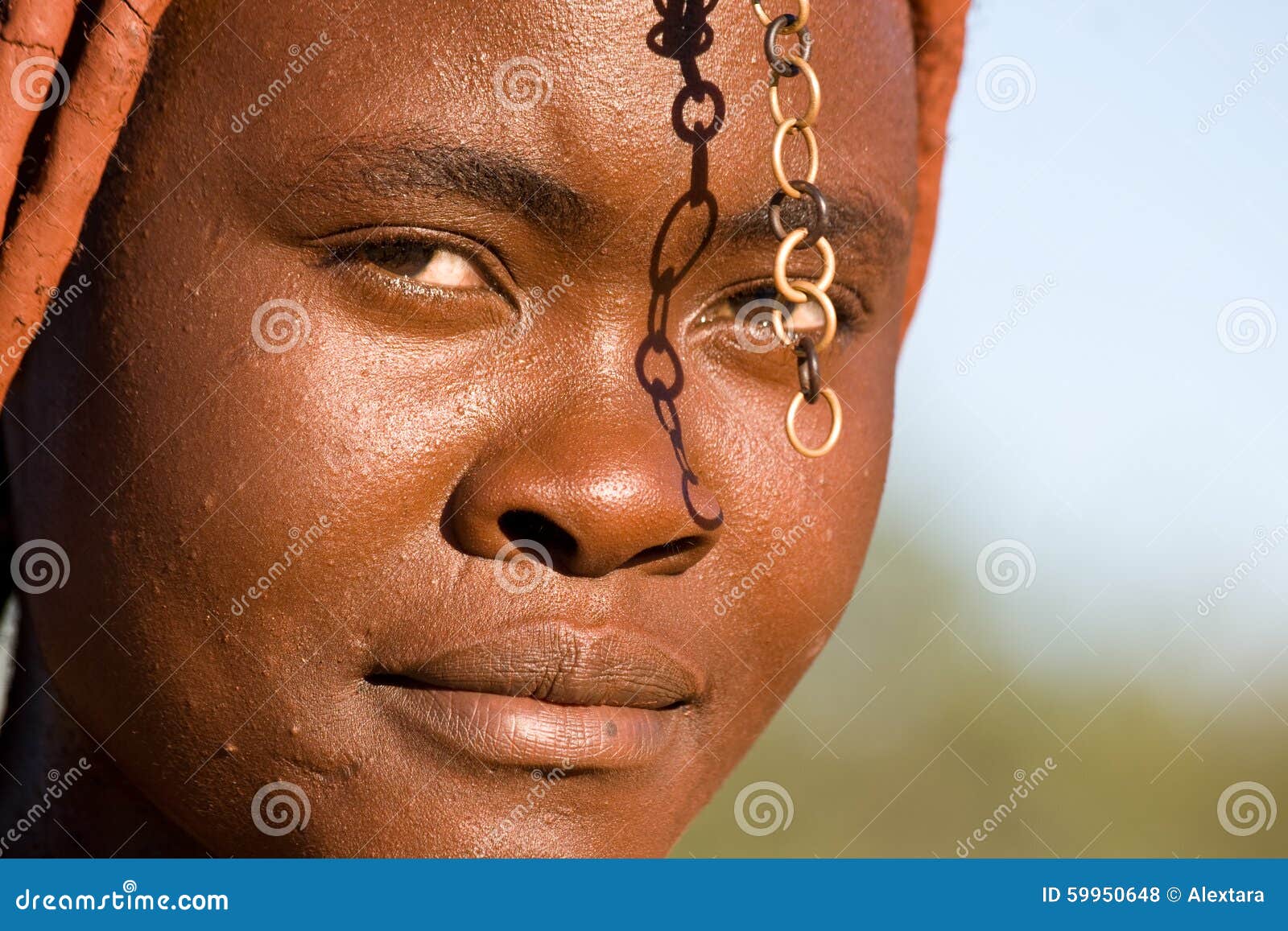 Close Up Portrait of a Himba Woman. Editorial Stock Photo - Image of ...