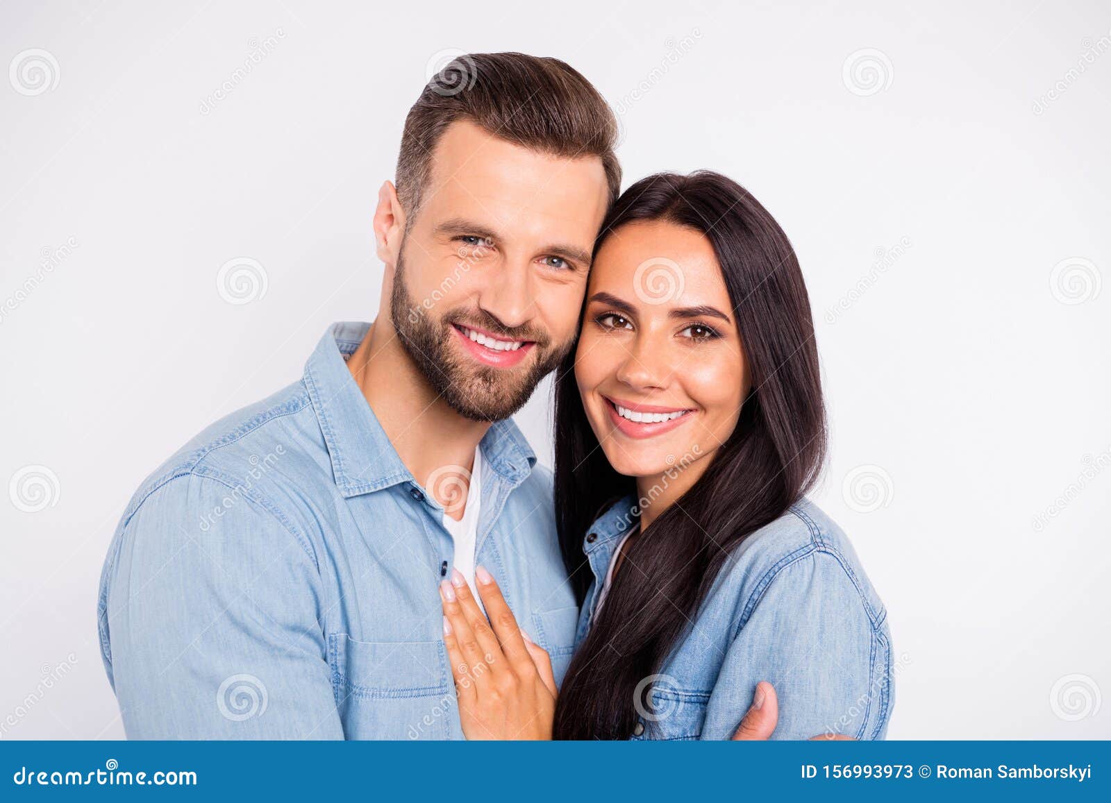 Close Up Portrait Of His He Her She Nice Looking Adorable Shine
