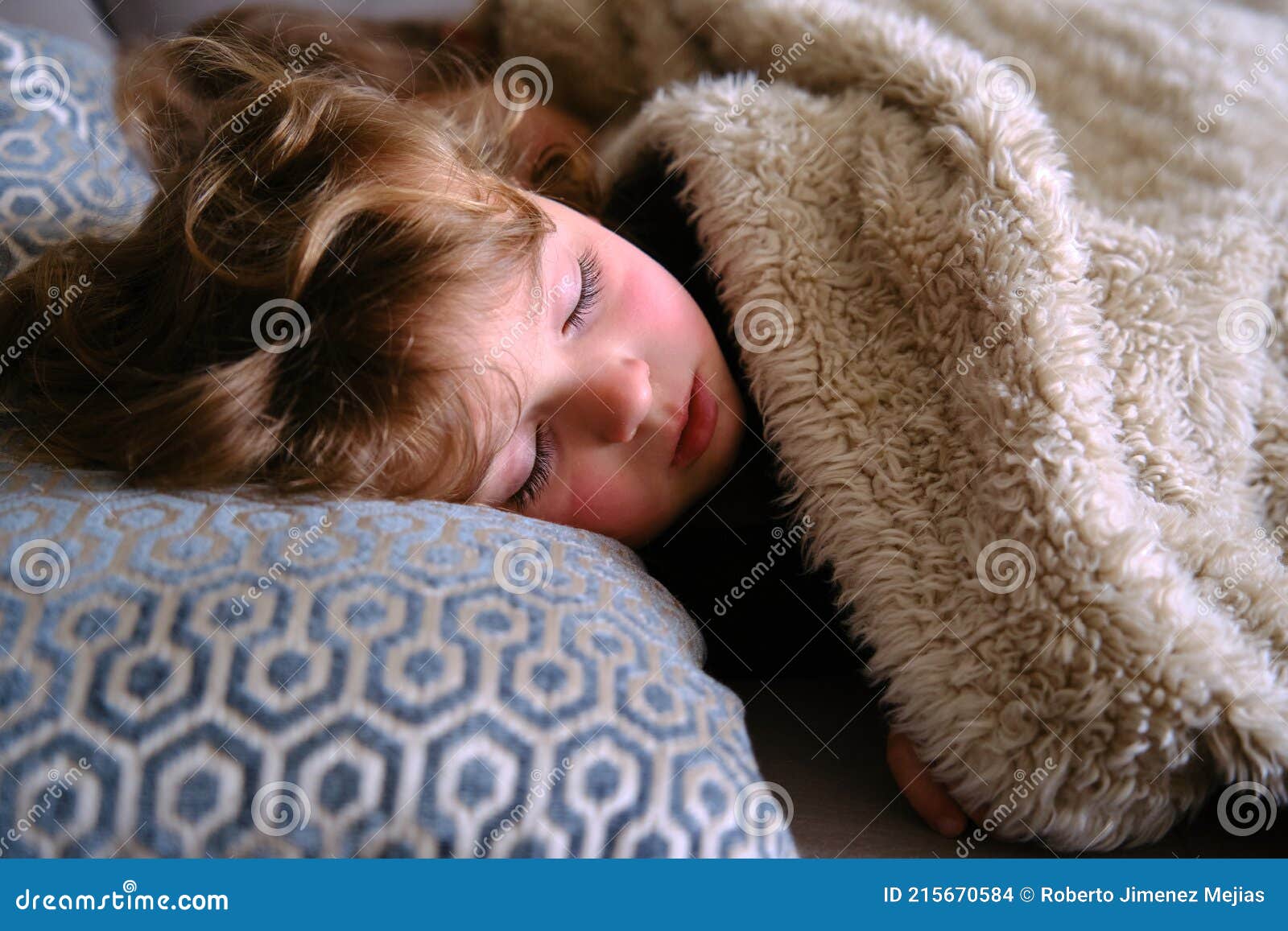 Portrait of Little Boy Sleeping on Sofa Stock Photo - Image of portrait ...