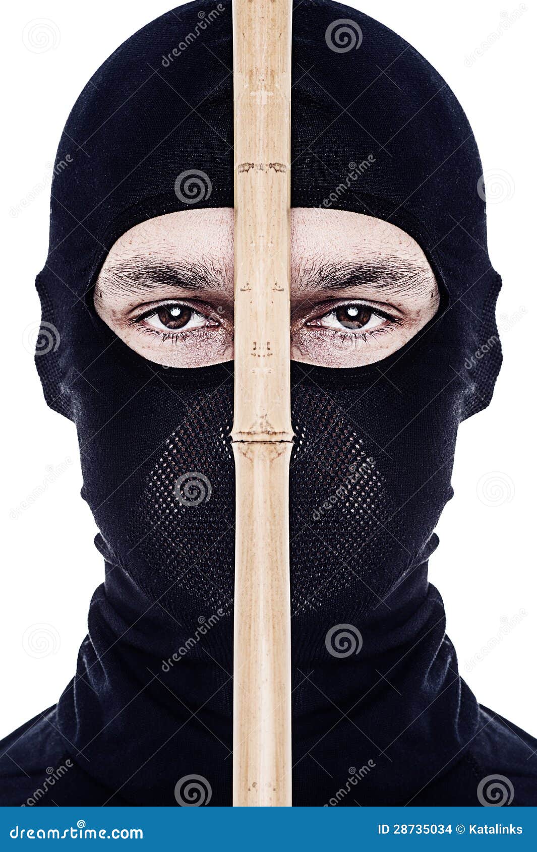 Close Up Portrait of Male Ninja Stock Photo - Image of guard, ethnicity ...