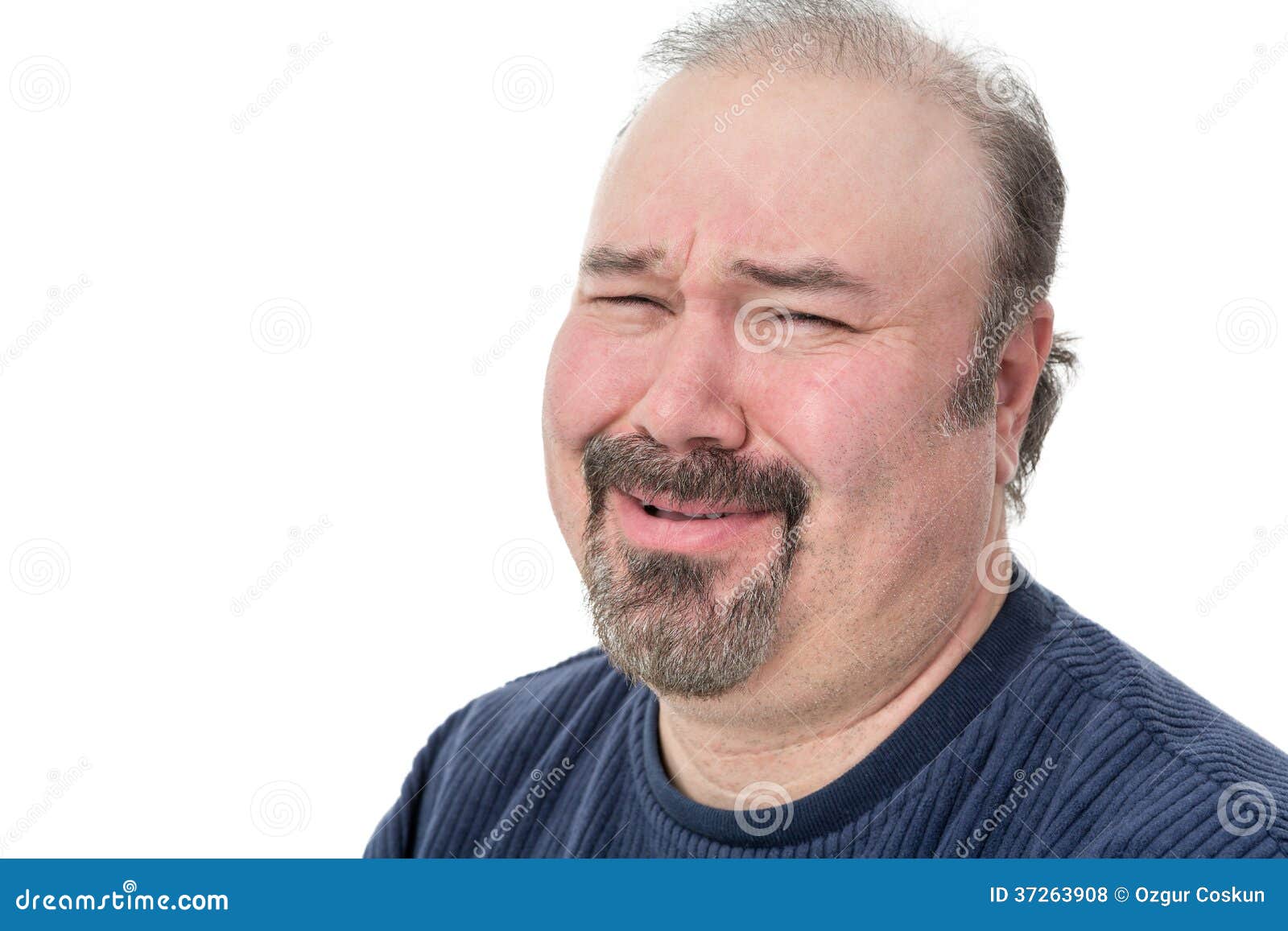 Close-up Portrait of a Man Laughing in Disbelief Stock Photo - Image of ...