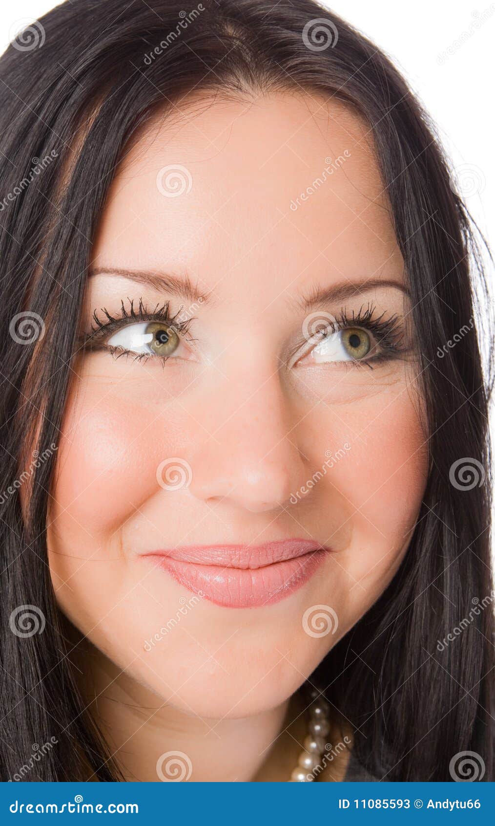 Close Up Portrait of Pretty Stock Image - Image of brown, white: 11085593