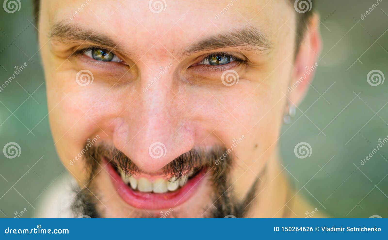Close-up Portrait of a Smiling Man Stock Photo - Image of camera, close ...
