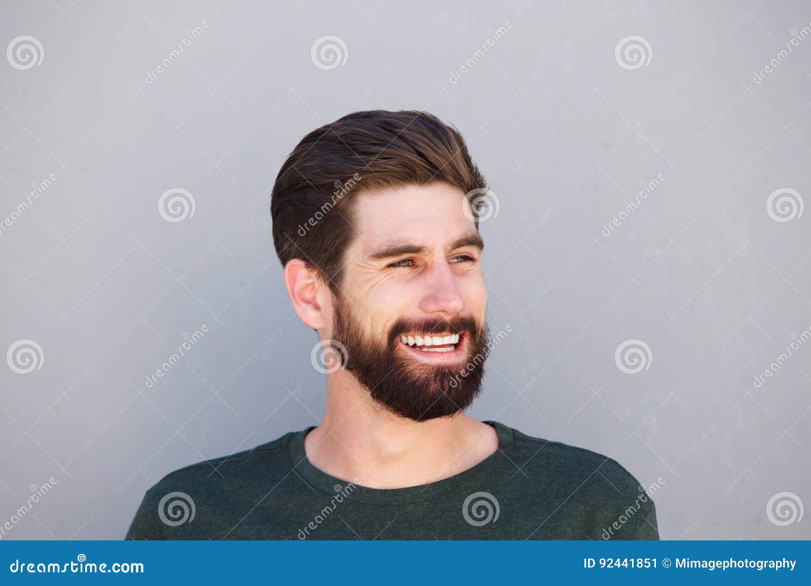 Close Up Smiling Young Man Looking Away Stock Image - Image of fashion ... Close Up Smiling Young Man Looking Away Stock Image - Image of fashion ...