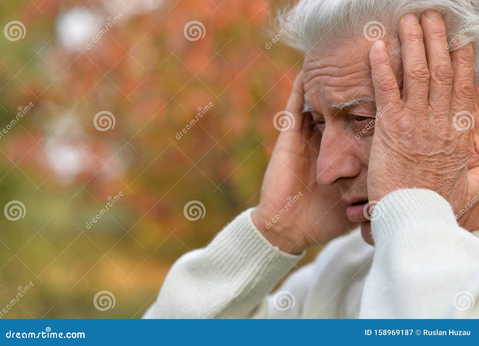 Close Up Portrait of Thoughtful Senior Man Outdoors Stock Image - Image ... Close Up Portrait of Thoughtful Senior Man Outdoors Stock Image - Image ...