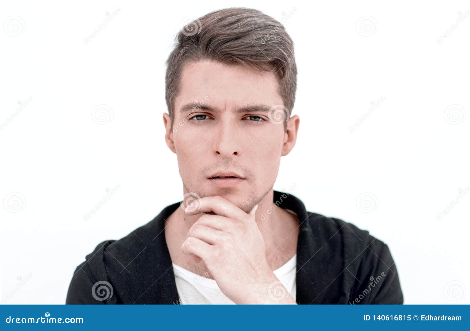Close Up.portrait of a Thoughtful Young Man Stock Image - Image of ... Close Up.portrait of a Thoughtful Young Man Stock Image - Image of ...