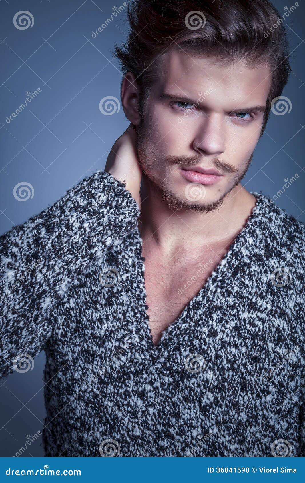 Close Up Portrait of a Very Handsome Man Stock Photo - Image of eyes ...