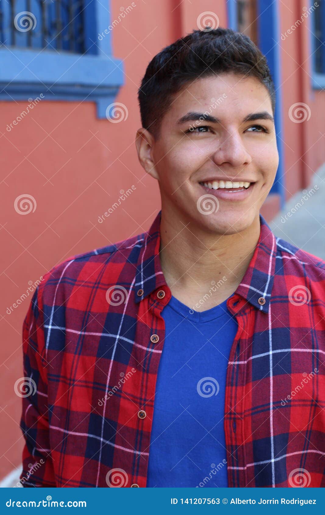 Close Up Portrait of a Young Hispanic Male Stock Image - Image of dark ...
