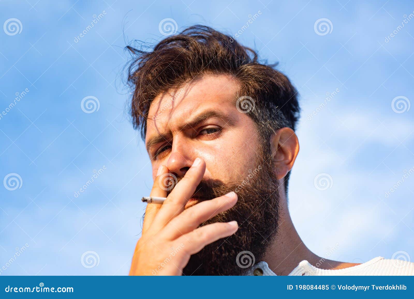 Close Up Portrait of Young Man. Handsome Guy Face. Stock Image - Image ...