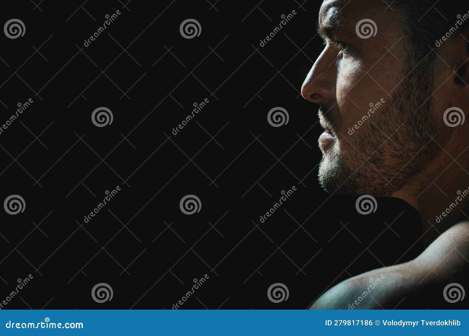 Close Up Portrait of Young Man. Handsome Guy Face. Stock Photo - Image ...