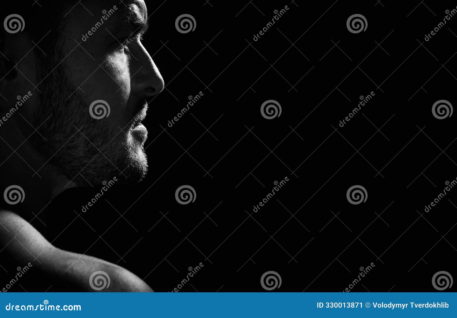 Close Up Portrait of Young Man. Handsome Guy Face. Stock Image - Image ...