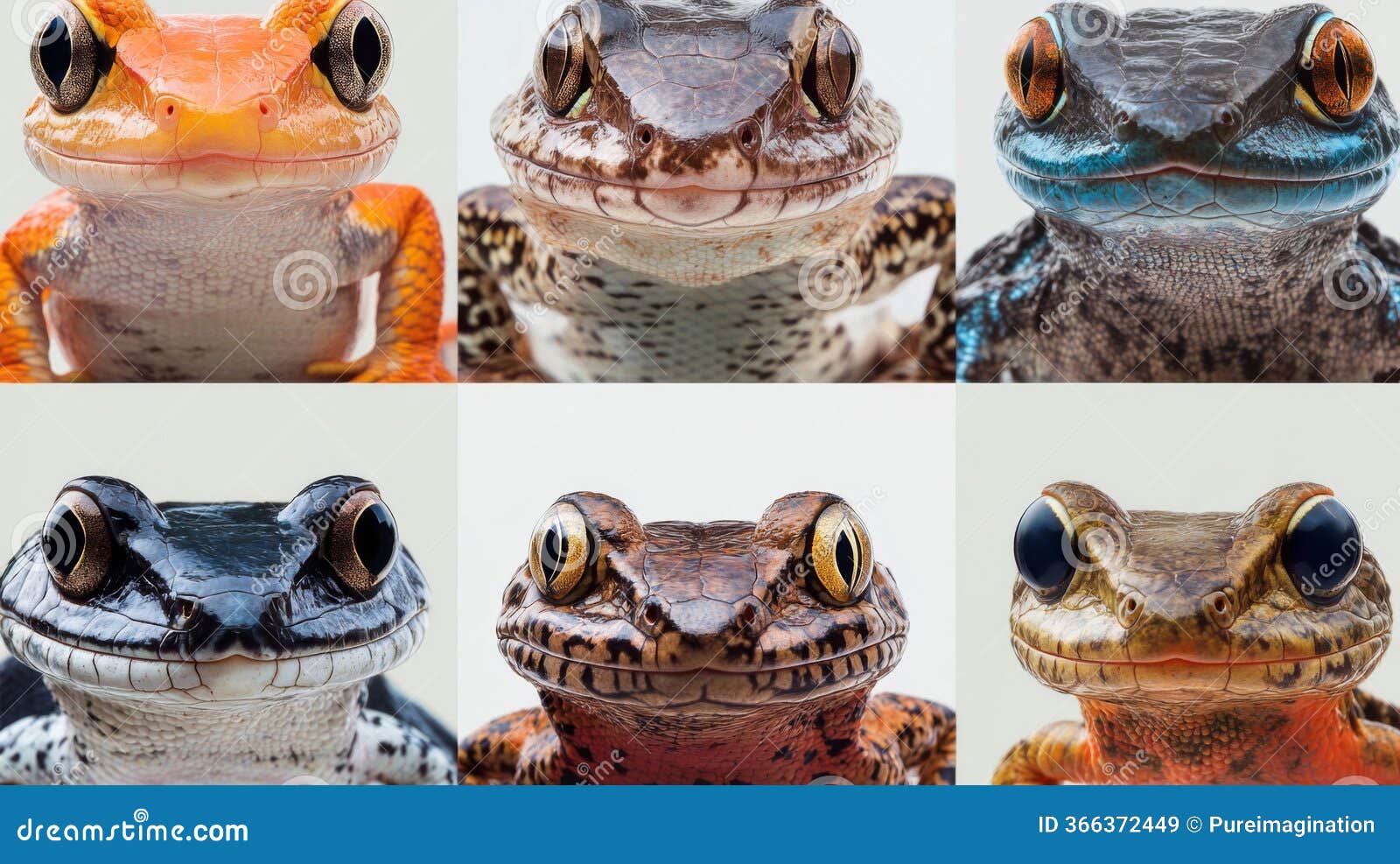 Six Close-Up Portraits Of Badgers With White Stripes Royalty-Free Stock ...