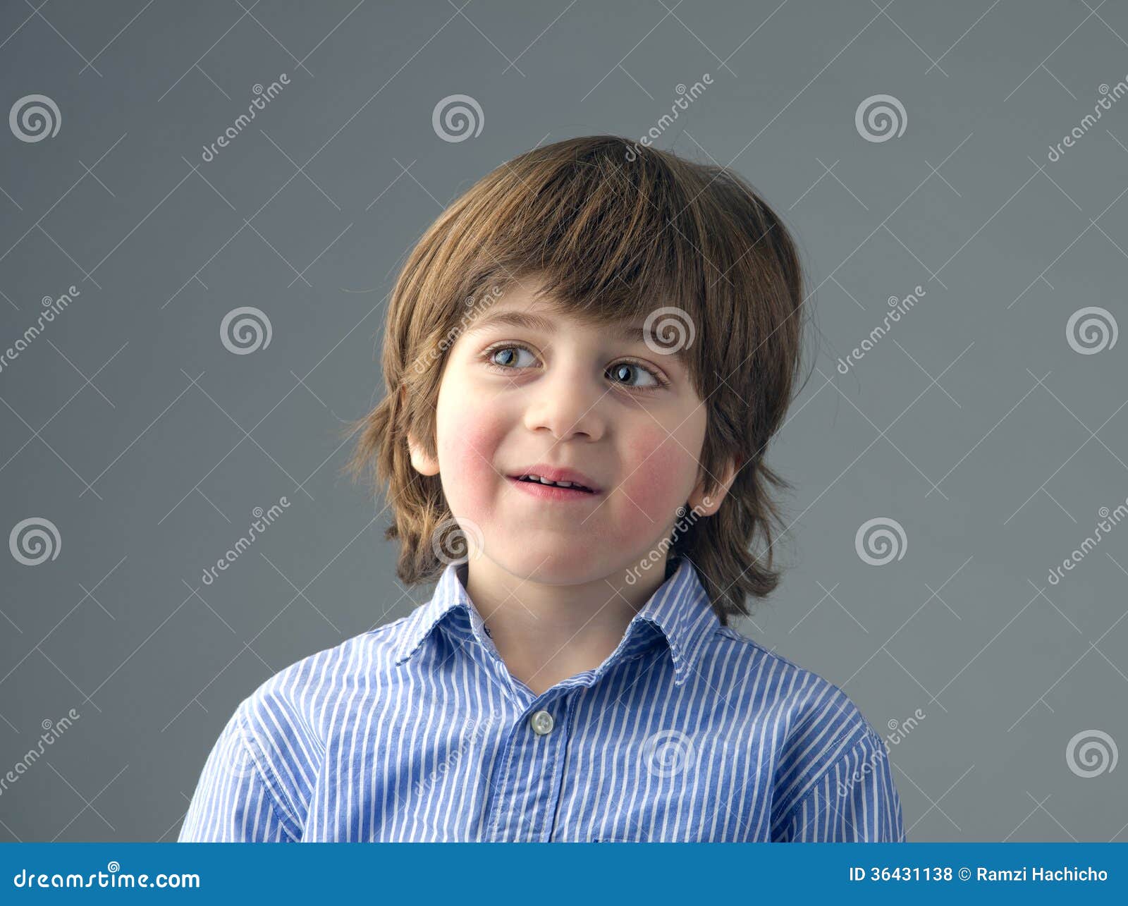 Close-up of a Positive Beautiful Kid Isolated Stock Photo - Image of ...