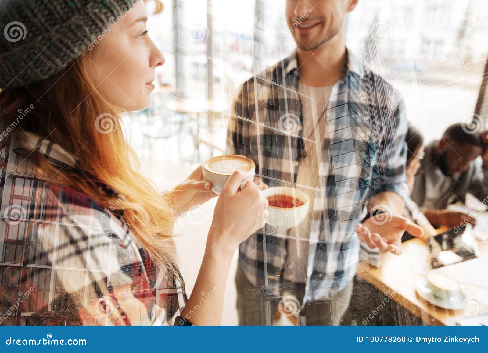 Close Up of Positive Students Drinking Coffee Stock Photo - Image of ...