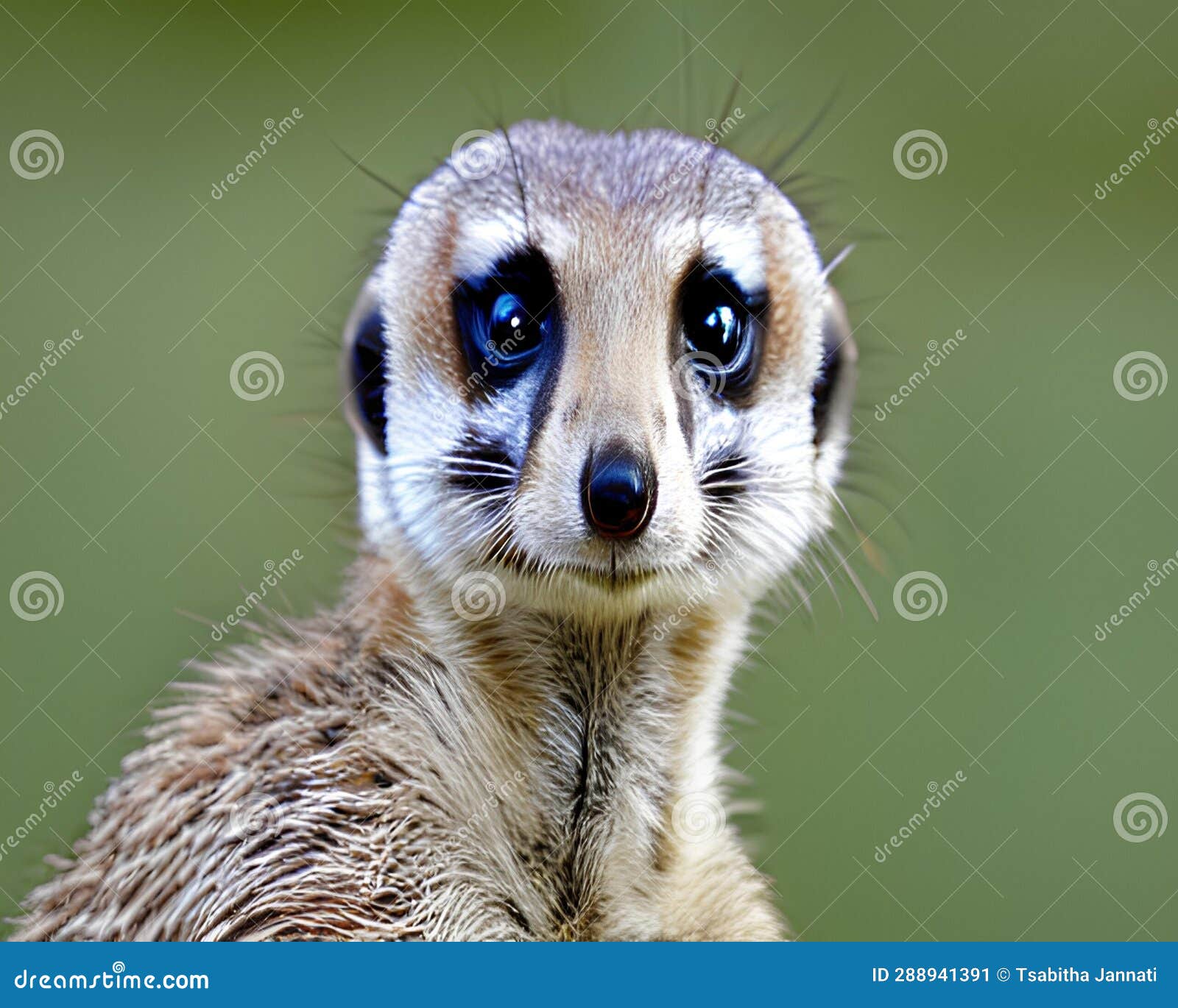 Close Up Potrait of a Meerkat Looking at Camera Stock Image - Image of ...